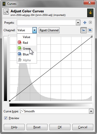 Remove Color Casts With GIMP